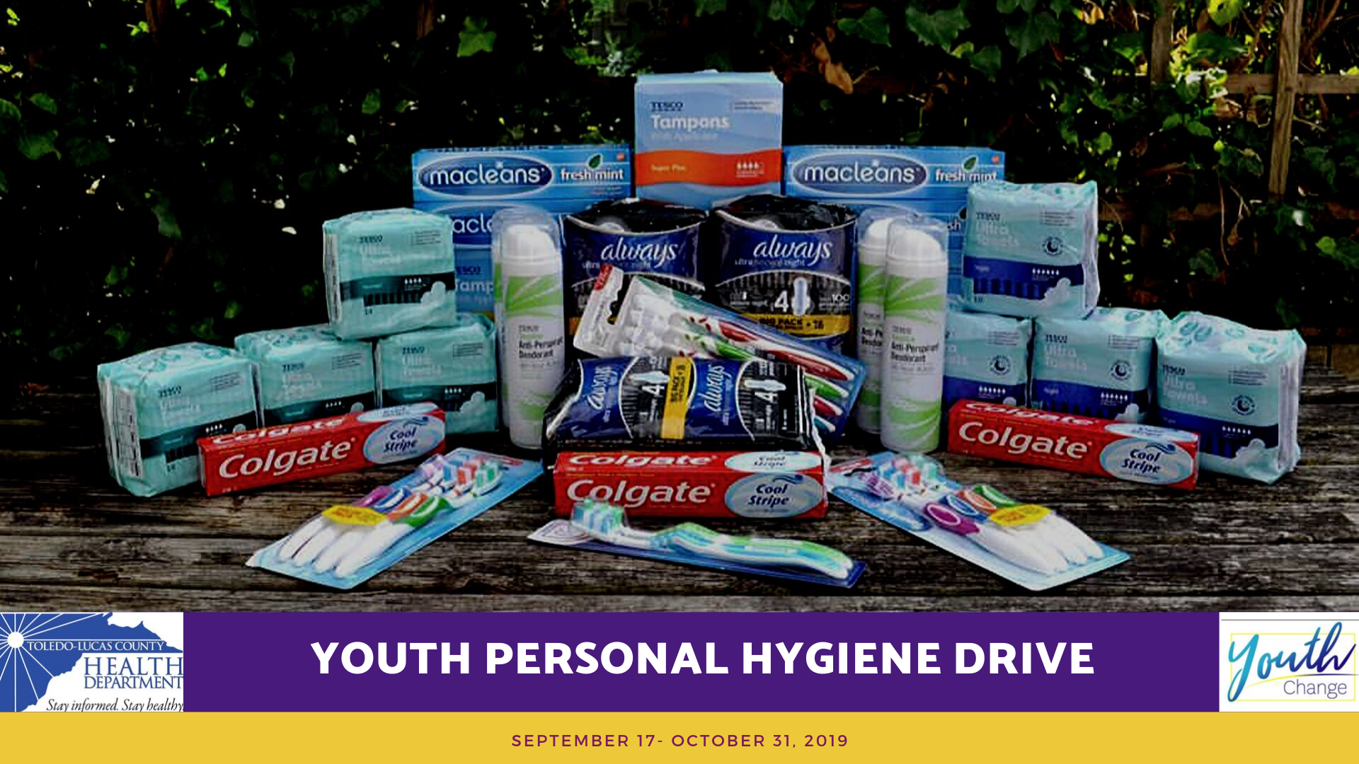 Youth Personal Hygiene Drive | Toledo Lucas County Health Department