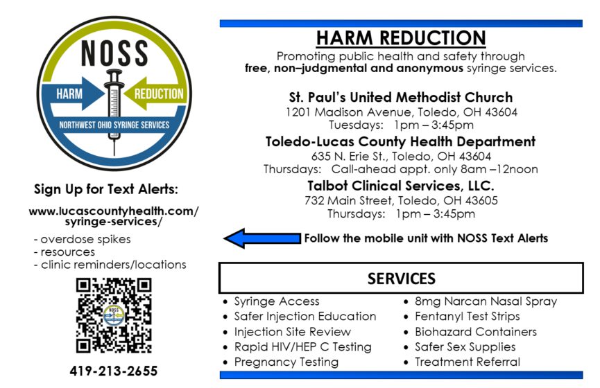Northwest Ohio Syringe Services (NOSS) | Toledo Lucas County Health ...